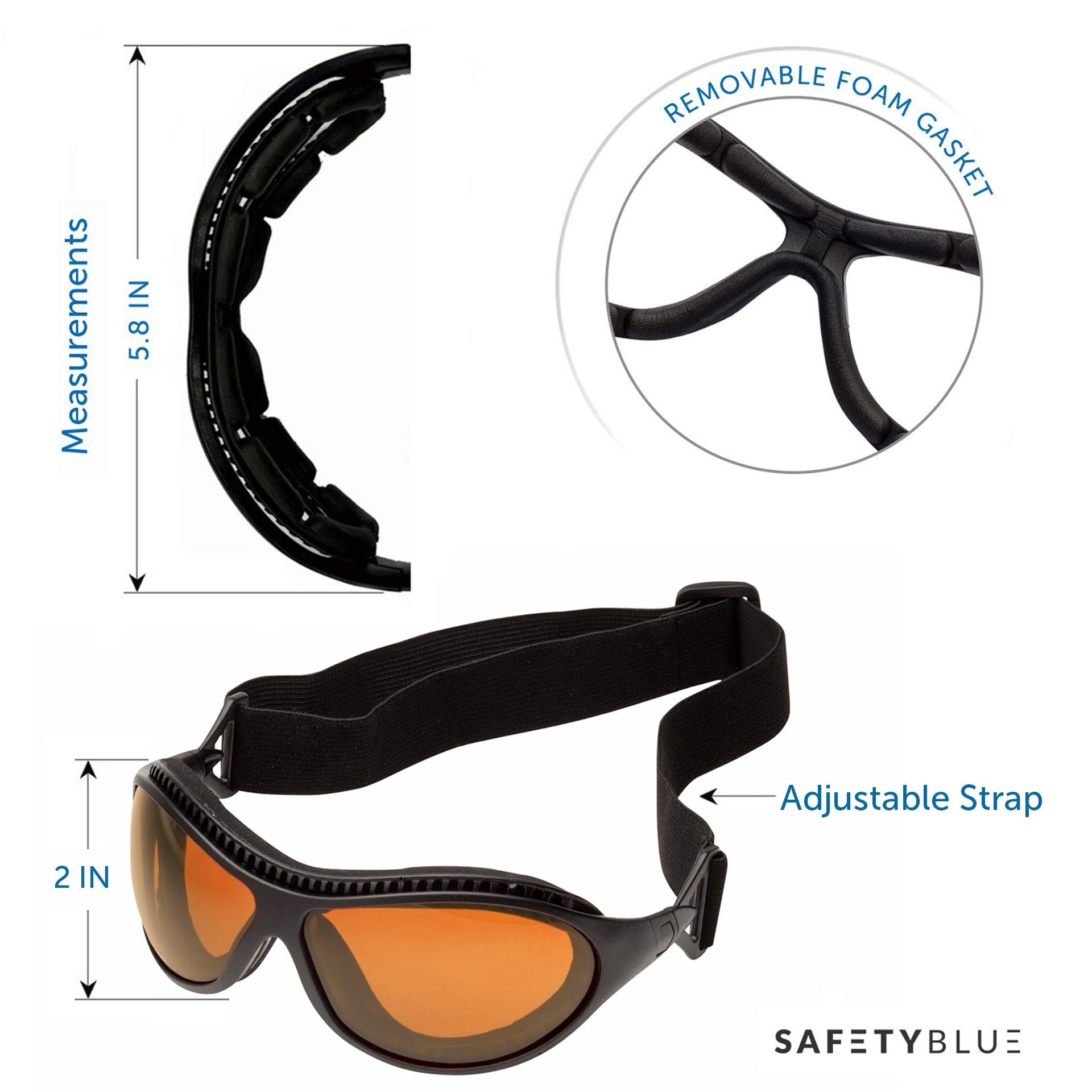 Sleep Savior® Ultra with Head Strap - Amber